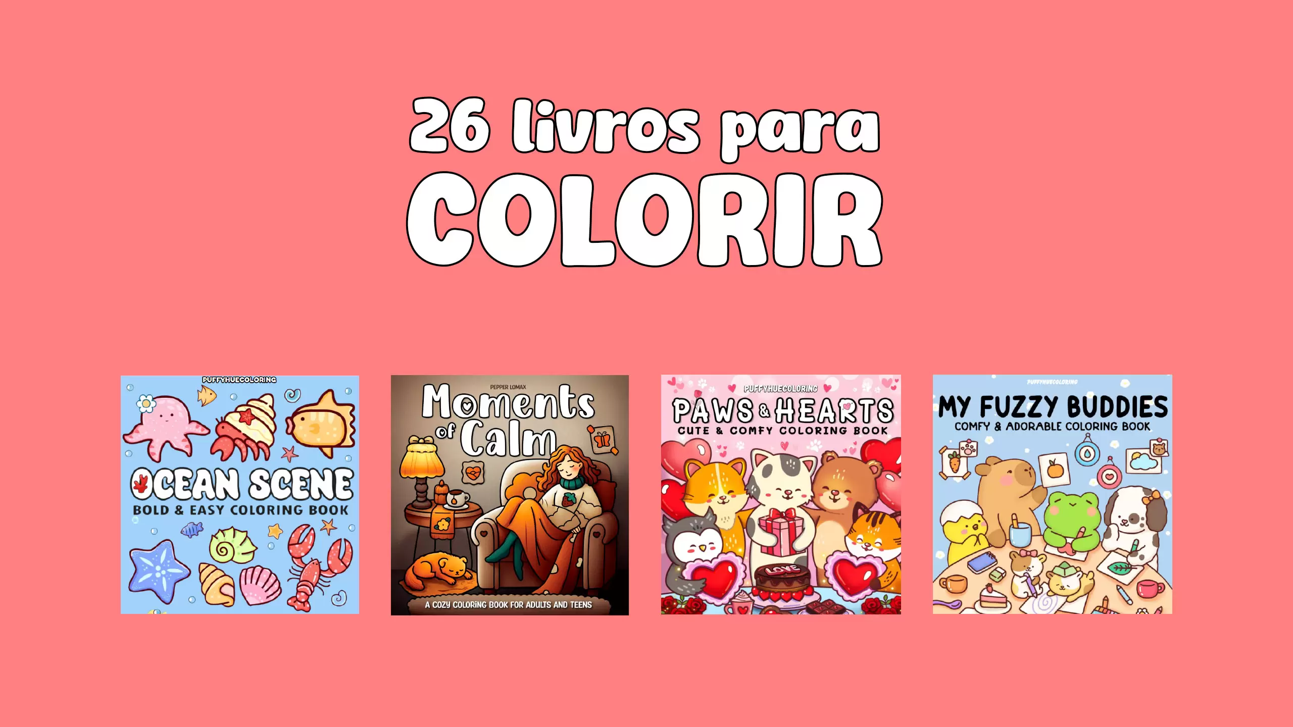 26 livros para colorir | Clube das Estampas